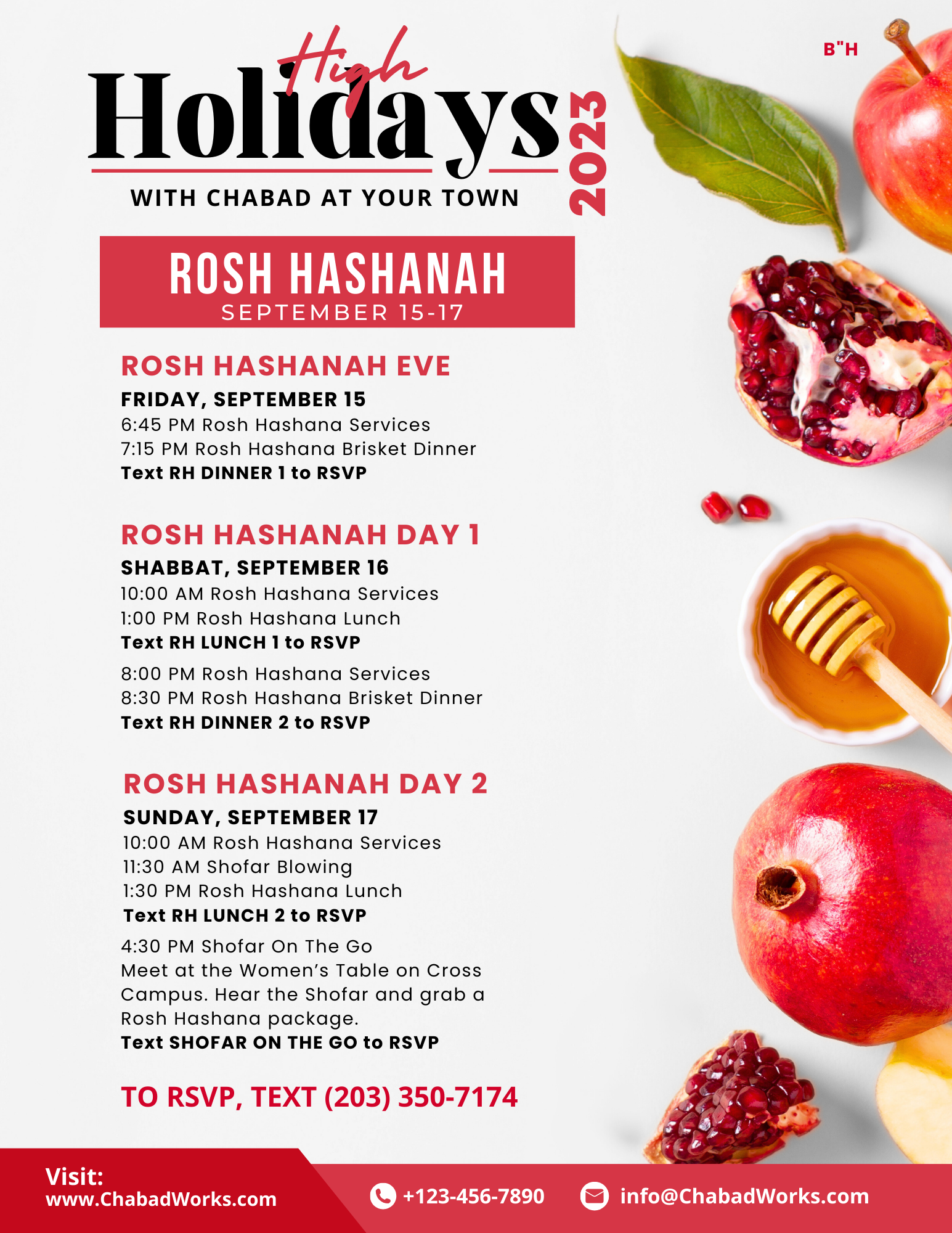 Rosh Hashanah Flyer – ChabadWorks Shop