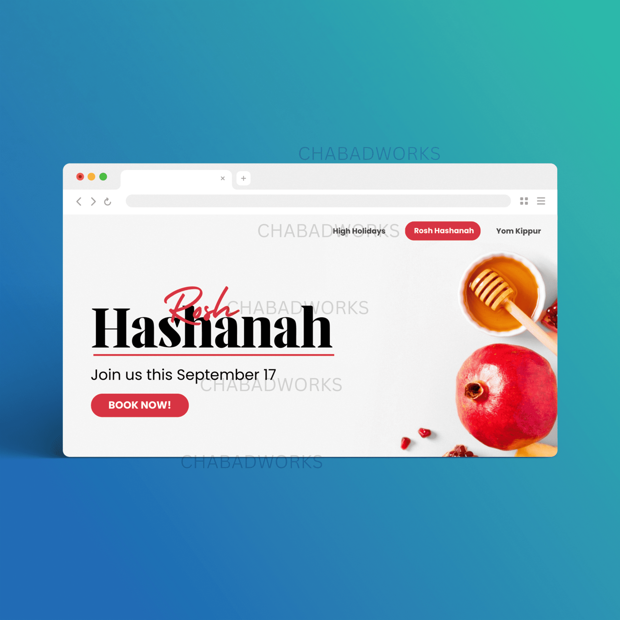 Modern Rosh Hashanah Minisite - ChabadWorks Shop
